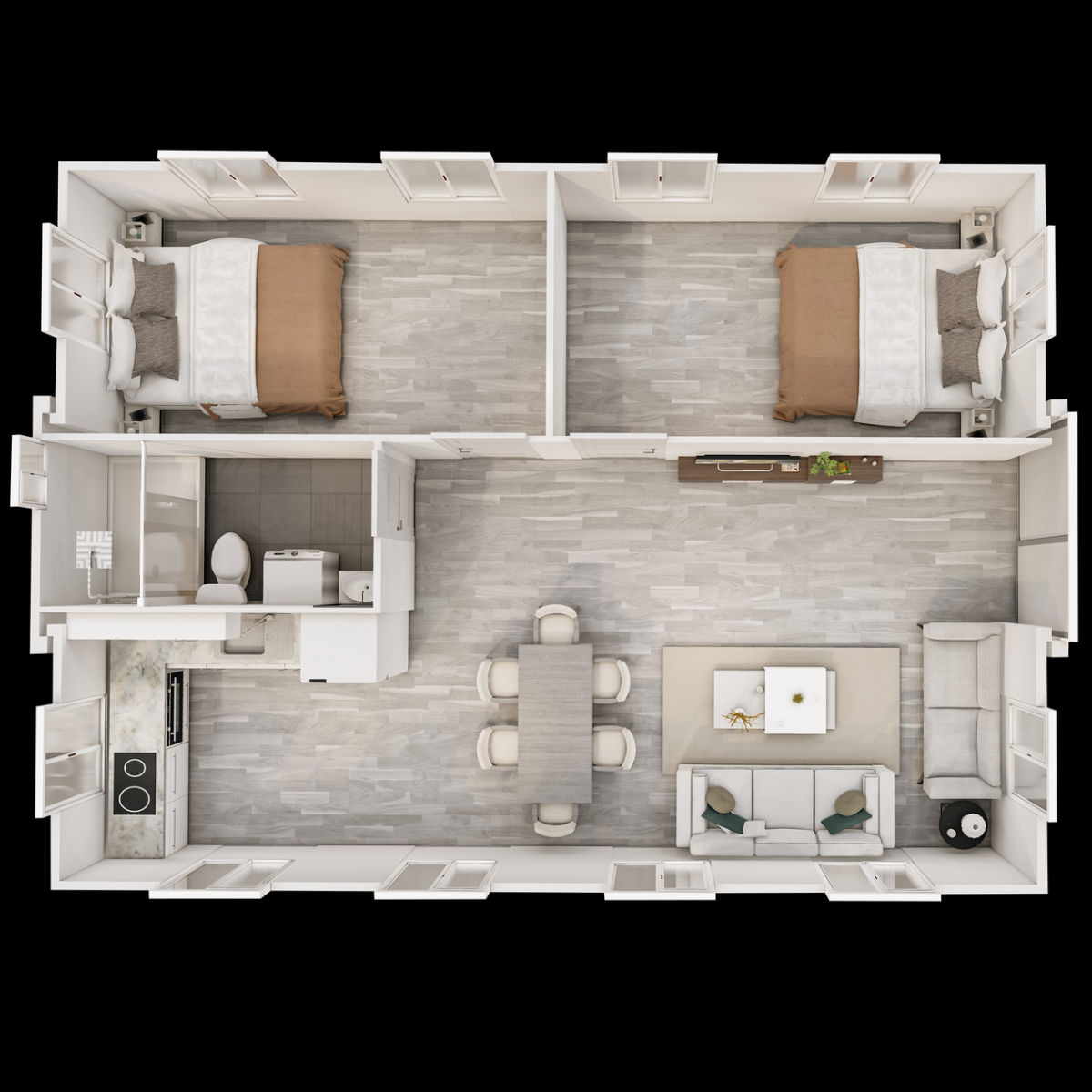 30ft Expander Luxe – 2 Bed – Expanders®